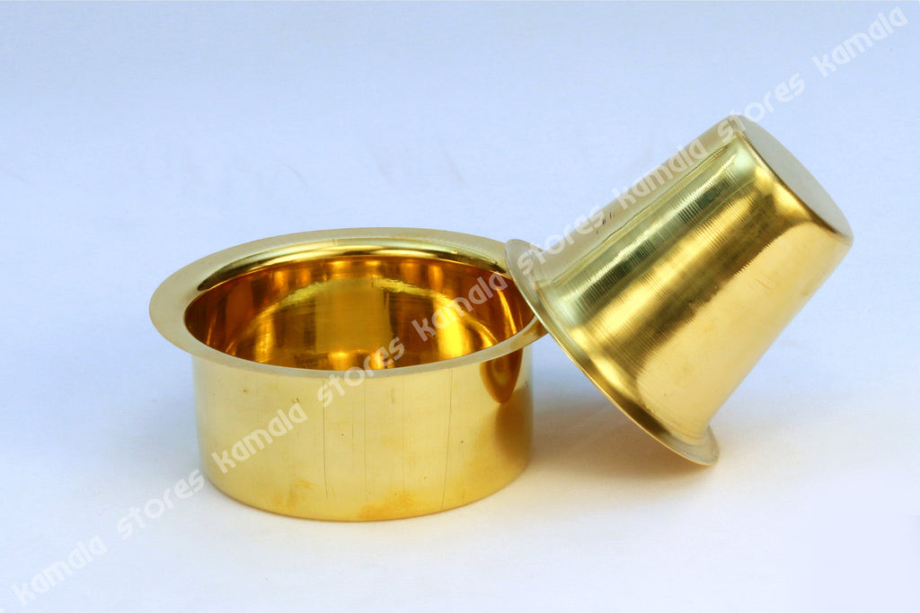 Brass Coffee Davara / Dabbara - Heavy – Kamala Stores