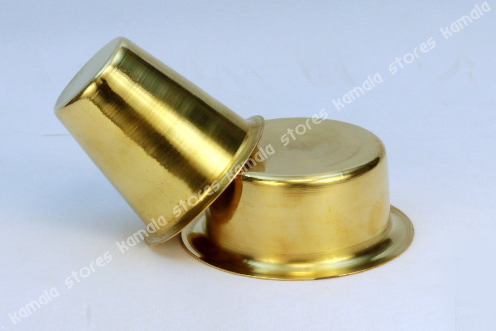 Brass Coffee Davara / Dabbara - Heavy – Kamala Stores